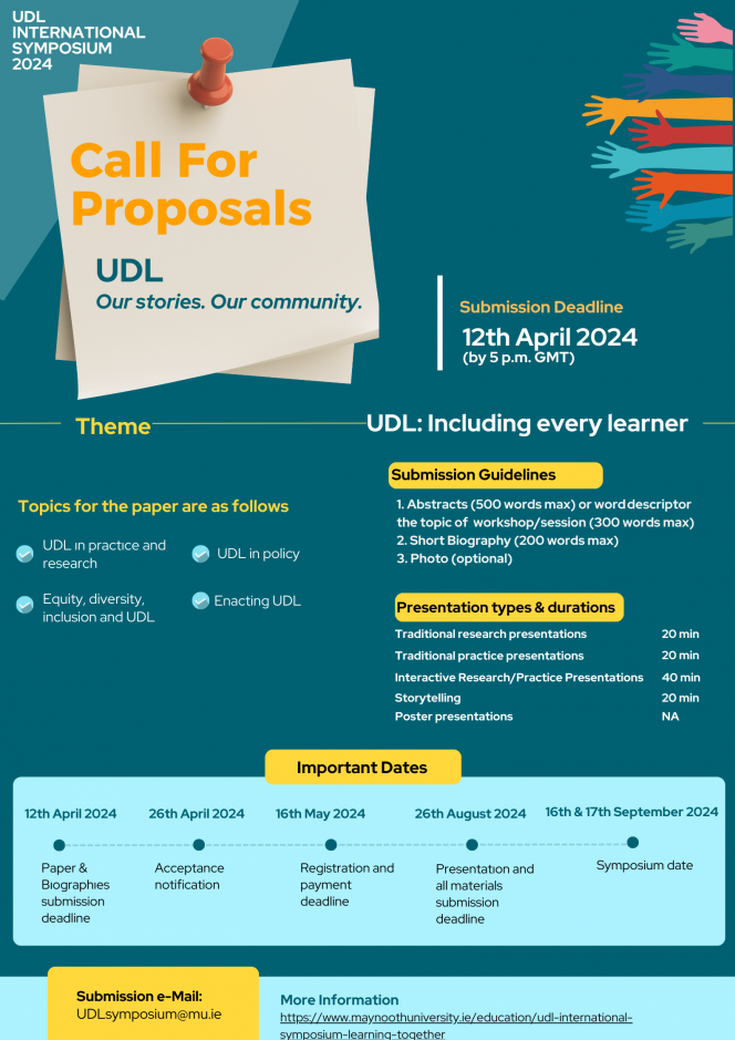 UDL International Symposium: Including Every Learner | Maynooth University
